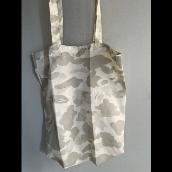 Bape | Bags | Bape Tote Bag In Whitegrey Camo | Poshmark